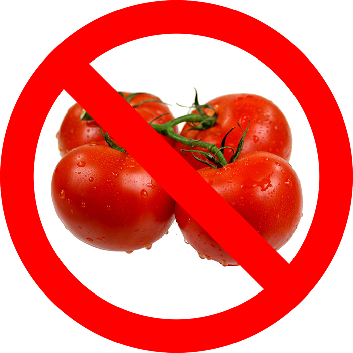 No tomatoes | LIVING TORONTO